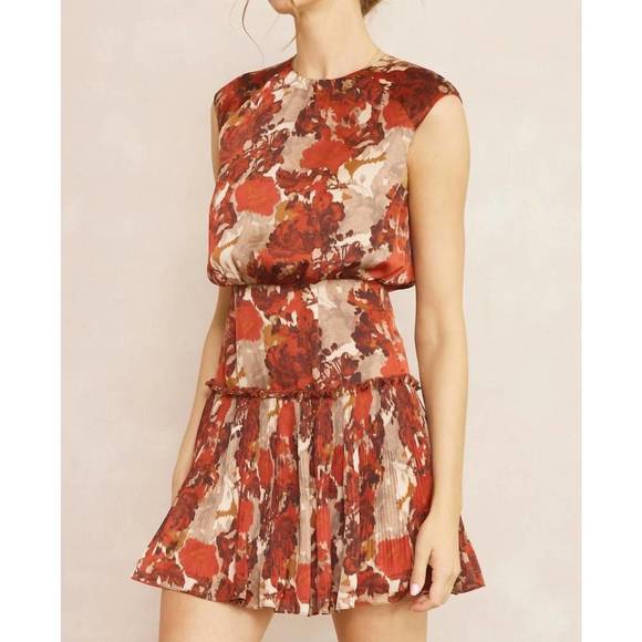 entro | Dresses | New Entro Amira Dress In Rust | Poshmark